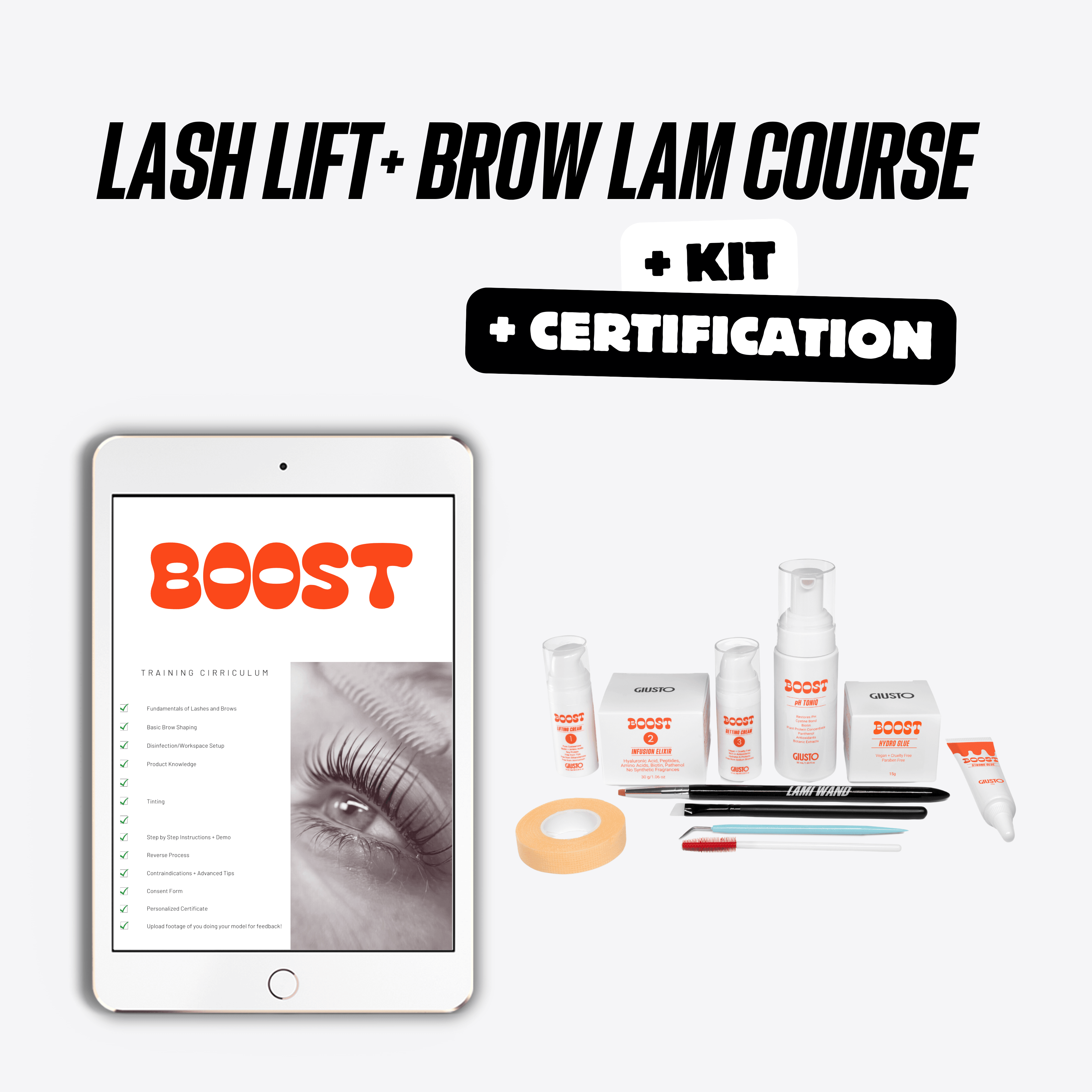 Boost Lash Lift and Brow Lamination Online Certification Course ...